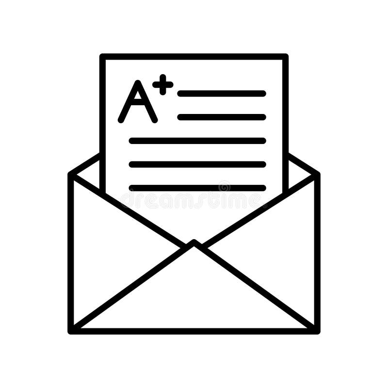 School Exam With Note Line Style Icon Vector Design Stock Vector ...