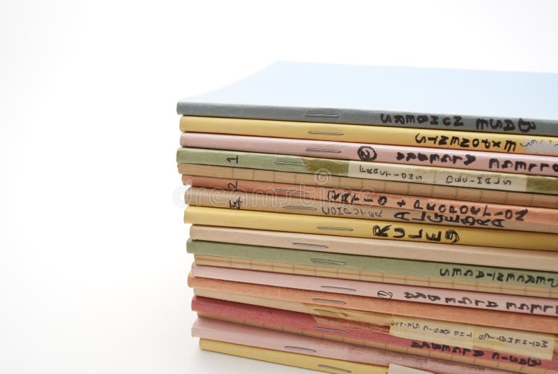 School Exercise Books - Mathematics Stock Image - Image of work, books ...