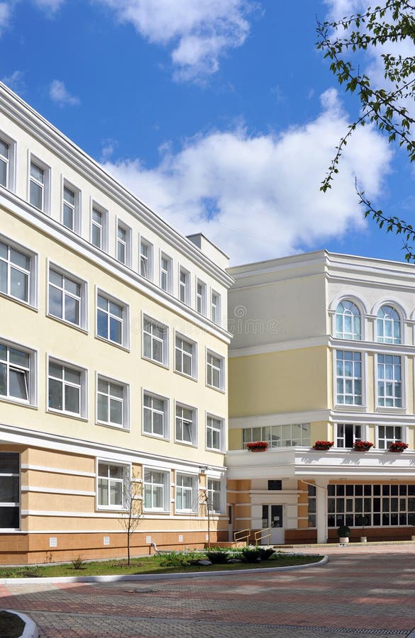 School exterior stock photo. Image of building, city - 14338748