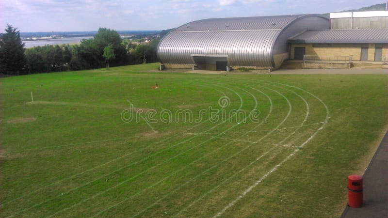 Sports Hall Set-up for Exams Stock Image - Image of revision, subject ...
