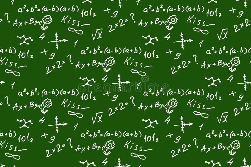 School Formulas and Problems. Editorial Photography - Image of document ...