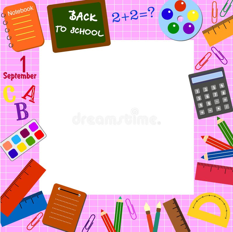 Frames on school kids stock vector. Illustration of note - 22863462