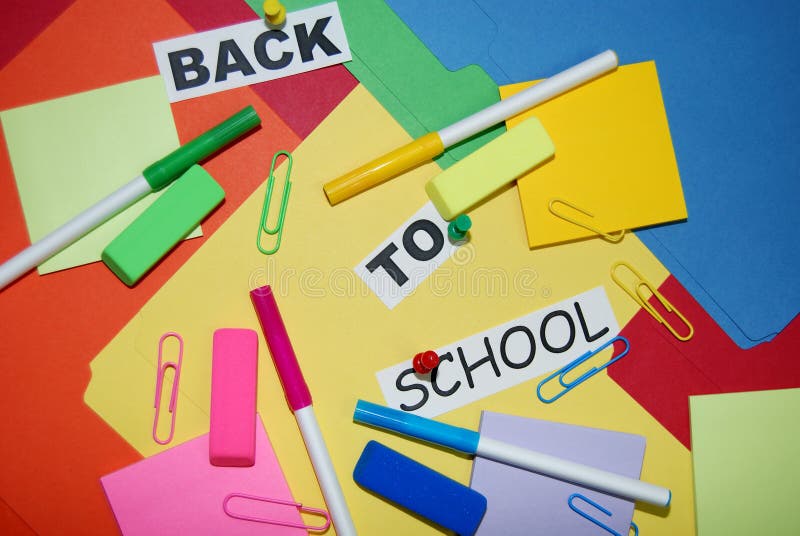 School Fun stock photo. Image of supplies, school, clips - 10373778