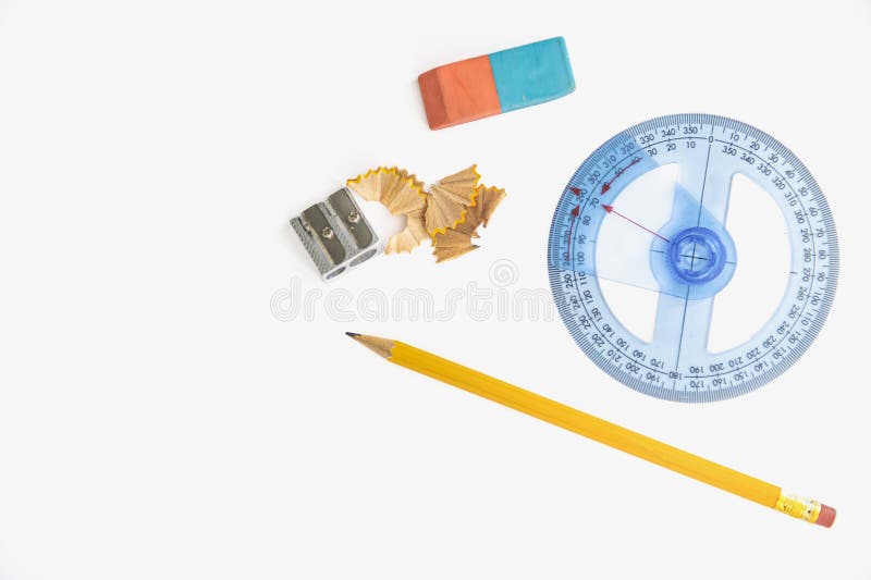 School geometry items stock photo. Image of study, education - 276510018