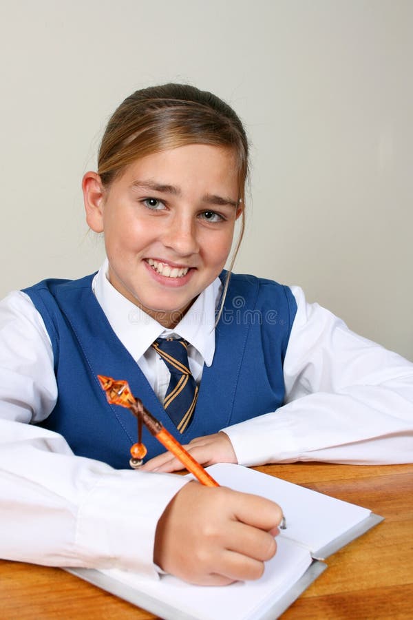 Happy Young School Girl stock photo. Image of fresh, bright - 9316888