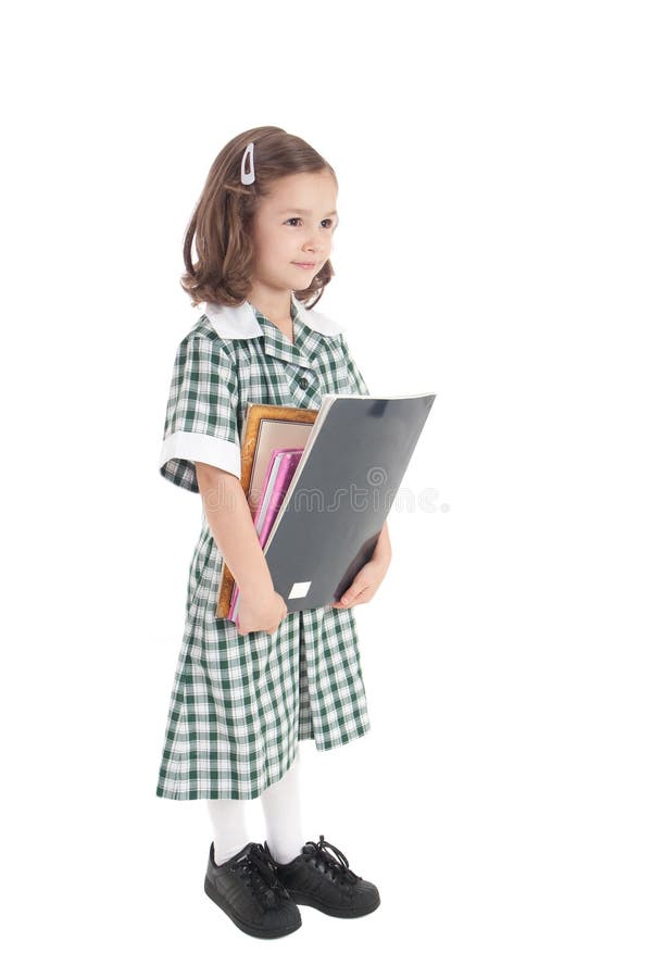 School Girl Reading Library Book Stock Image - Image of heavy, learning ...