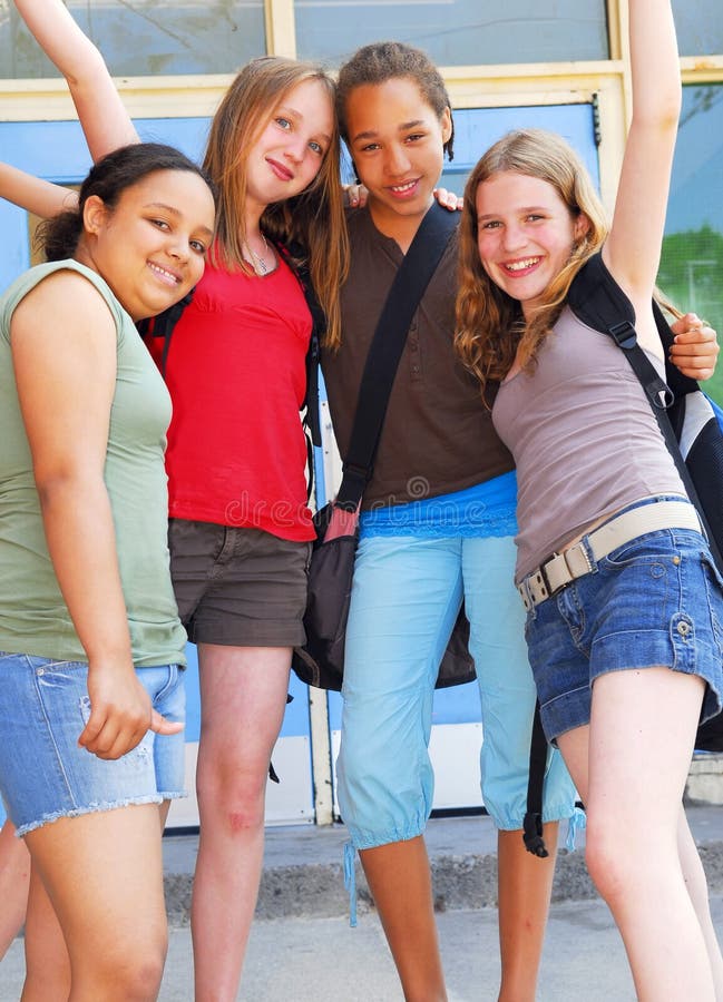 School girls stock image. Image of excitement, friends - 2798795