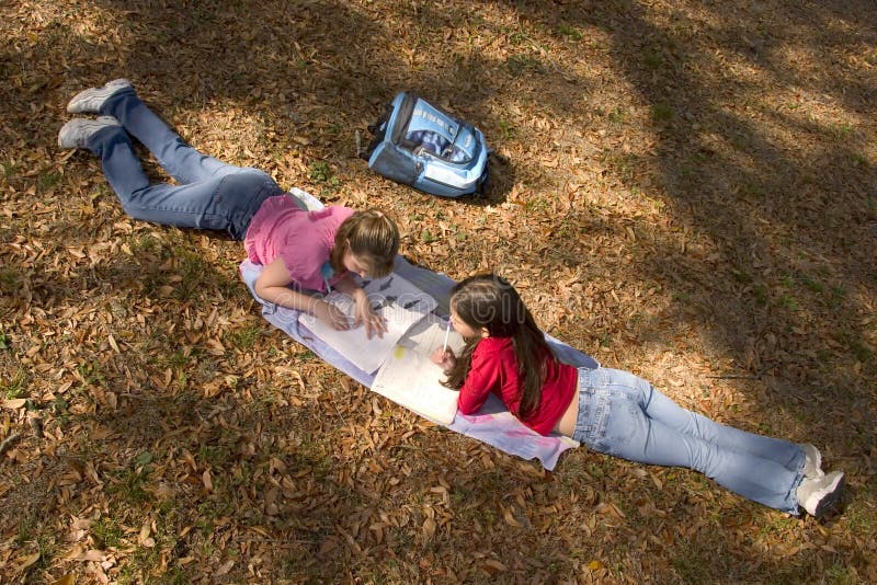 School girls stock photo. Image of outside, school, ground - 414420