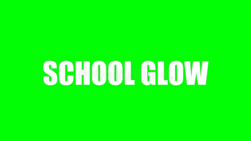 School Glow Text Green Screen Video Stock Footage - Video of colorful ...