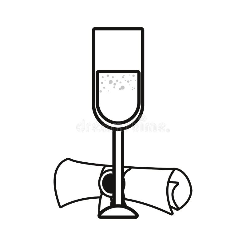 School graduation outline stock illustration. Illustration of learning ...