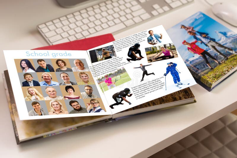 School Graduation Photo Album, Student Stock Photo - Image of album ...