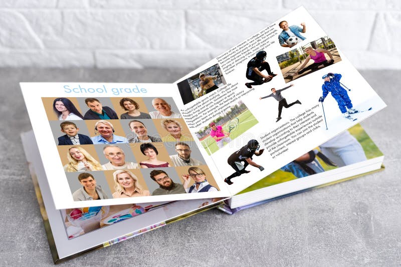 School Graduation Photo Album, Student Stock Photo - Image of sound ...