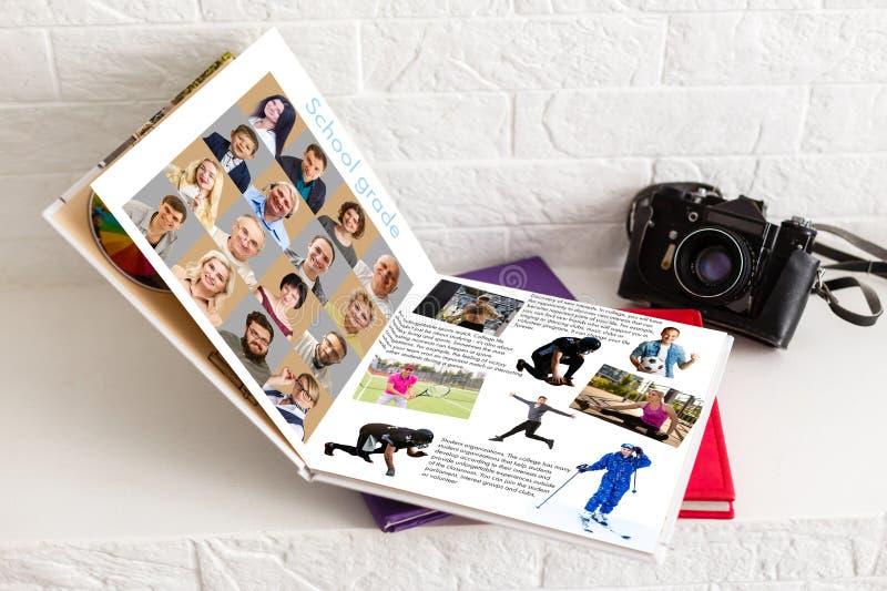 School Graduation Photo Album, Student Stock Photo - Image of sound ...