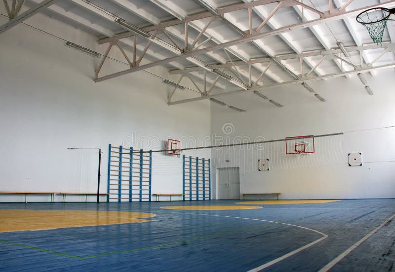 School gym indoor stock photo. Image of empty, interior - 27382336