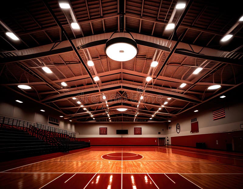School gym interior stock illustration. Illustration of modern - 303692325