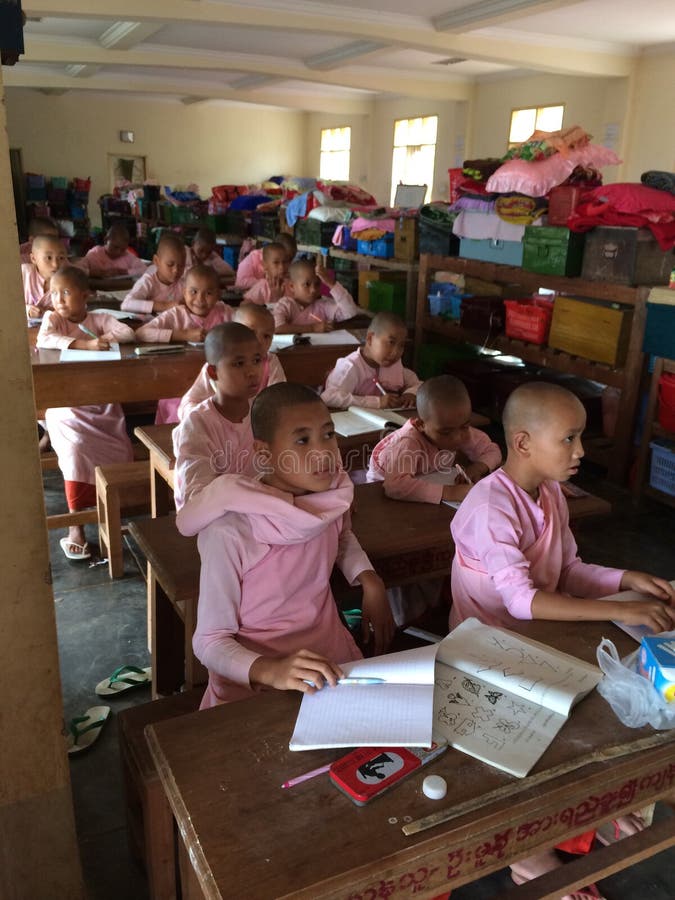 A School in Hispaw (Myanmar) Editorial Image - Image of myanmar, girls ...