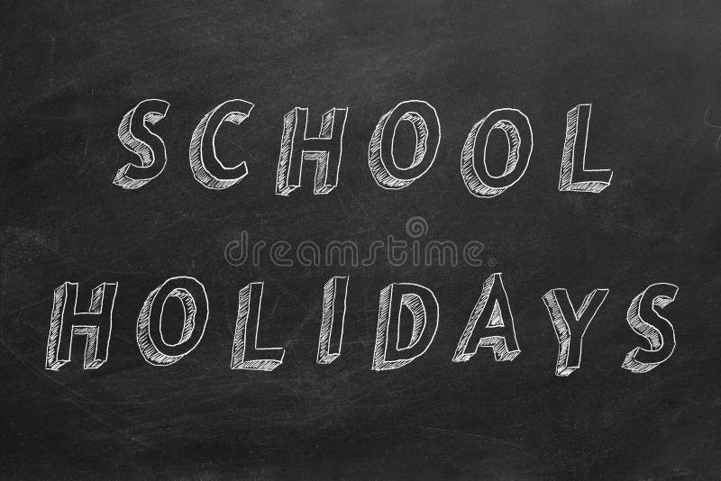 School Holidays Theme Image 6 Stock Vector - Illustration of board ...