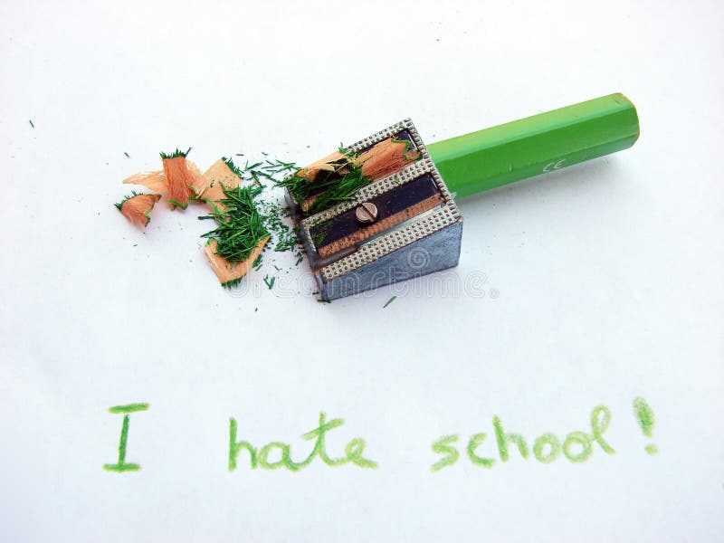 School I van de haat stock afbeelding. Image of schrijven - 3032677