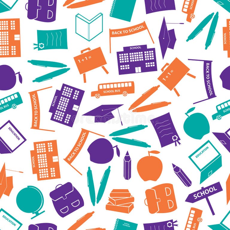 School Building Pattern Stock Illustrations – 5,382 School Building ...