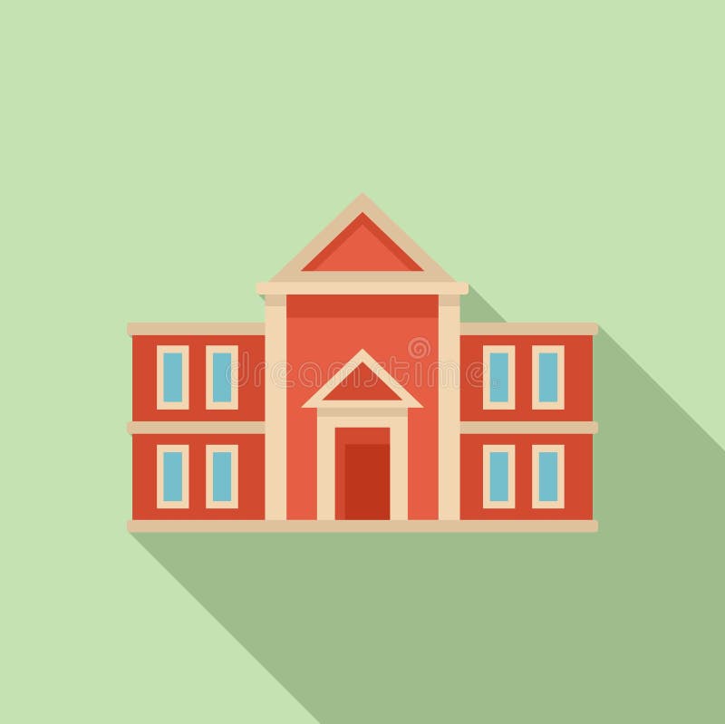 School Icon Flat Vector. Campus Education Stock Vector - Illustration of class, learning: 281590913