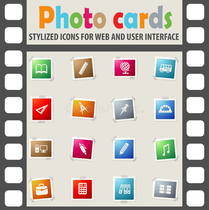 School icon set stock illustration. Illustration of abacus - 88711362