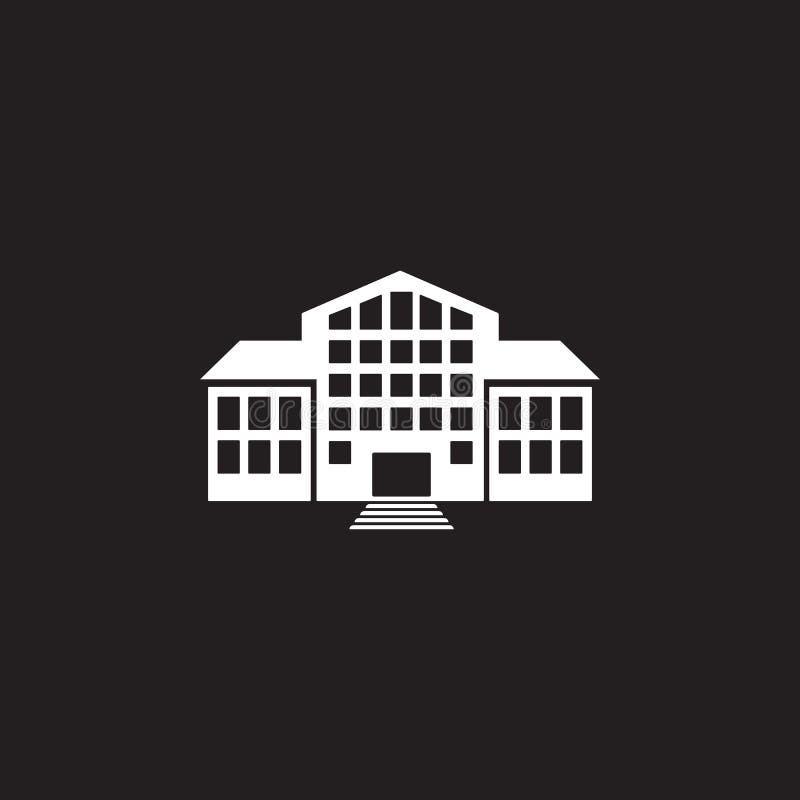 School Icon. Simple Element Illustration. School Symbol Design Template ...