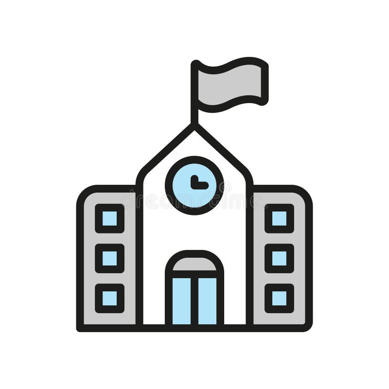 School Icon Vector Design Templates Simple and Modern Stock Vector ...