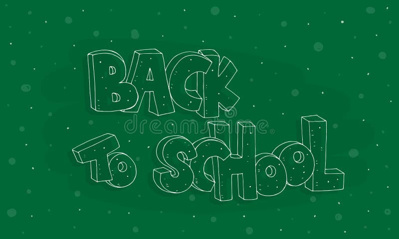 School Illustration with an Inscription on a Neutral Background. Vector ...