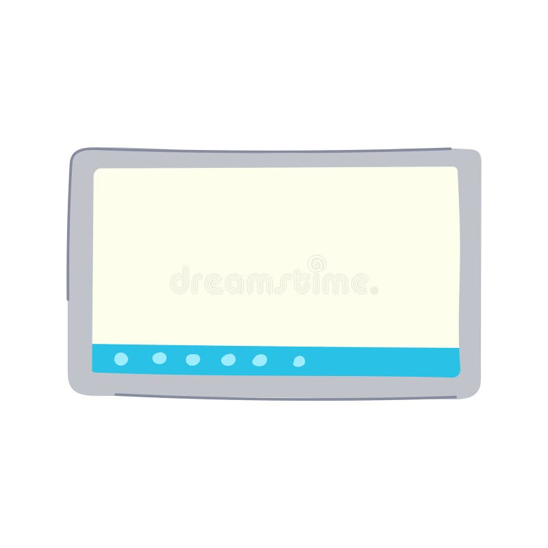 School Interactive Smartboard Cartoon Vector Illustration Stock Vector ...