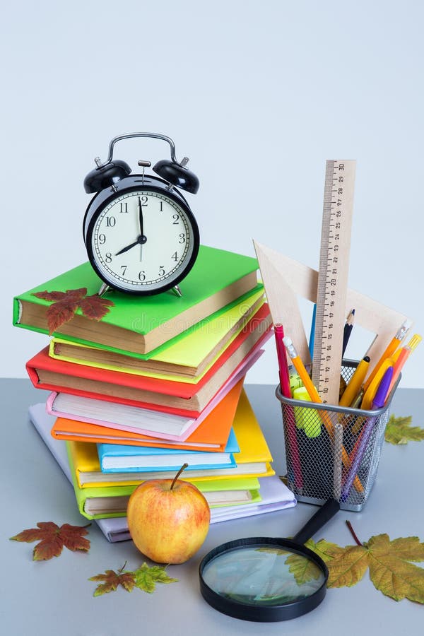 School items stock image. Image of design, autumn, blackboard - 55846231