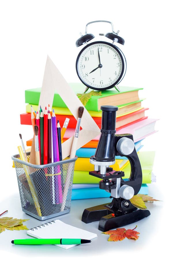 School items stock photo. Image of notebook, students - 55514710
