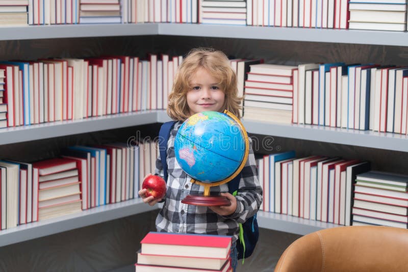 School Kid Student Learning, Study Language or Literature at School ...