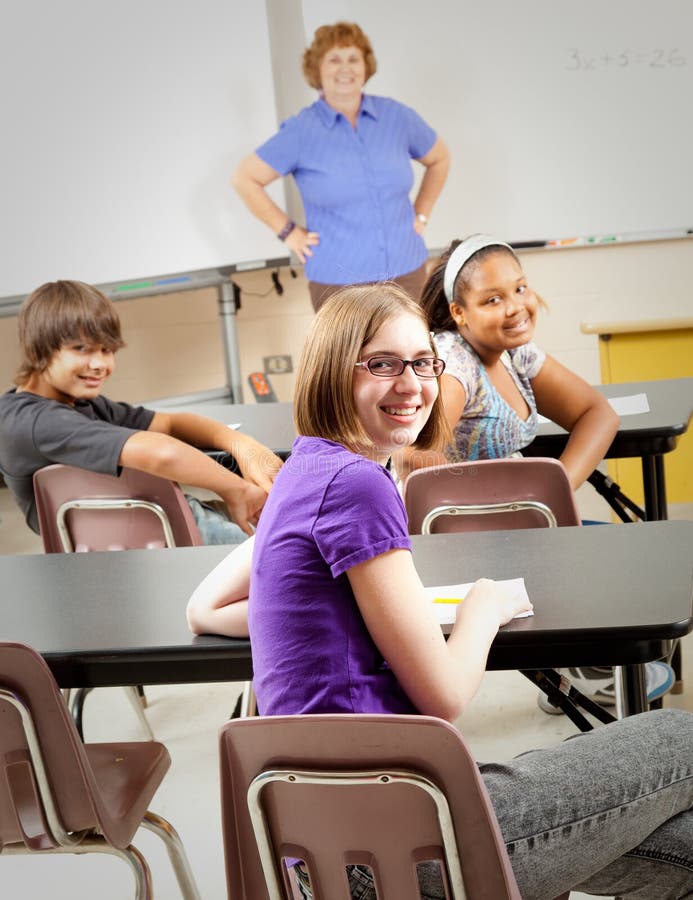 School Kids in Class stock photo. Image of adolescent - 25190962