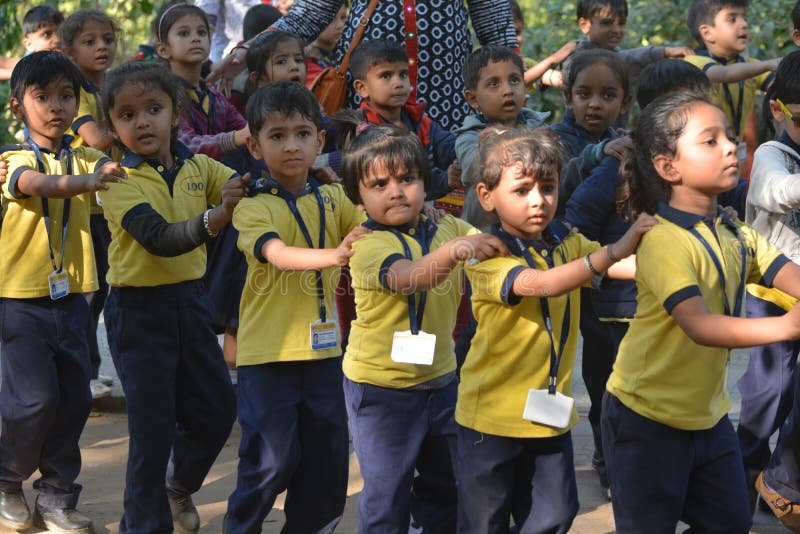 School Kids Queueing Up for Gathering Editorial Photography - Image of ...