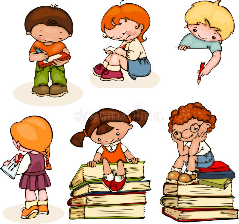 Kids school set stock vector. Illustration of friends - 43368610