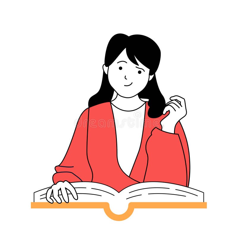 School Learning Concept with Cartoon People in Flat Design for Web ...