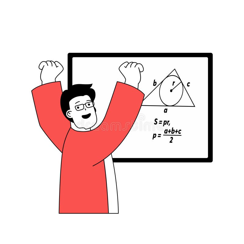 School Learning Concept with Cartoon People in Flat Design for Web ...