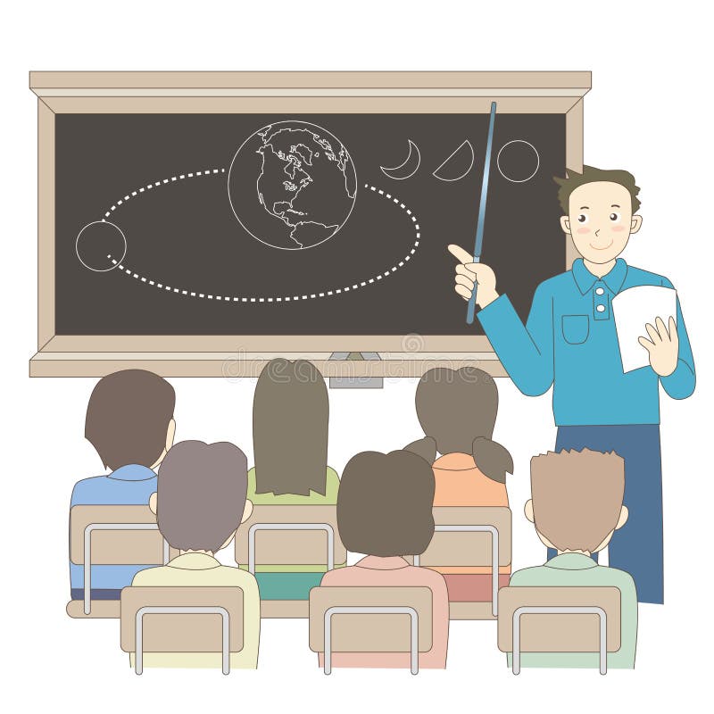 School Lesson Scene Vector Image Stock Vector - Illustration of lesson ...