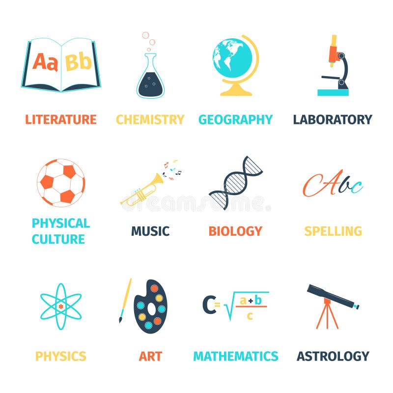 School lessons icon stock vector. Illustration of chemistry - 62504573