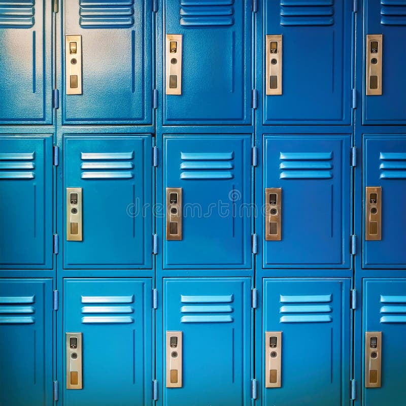School Locker Background with Copy Space for Text Stock Illustration ...