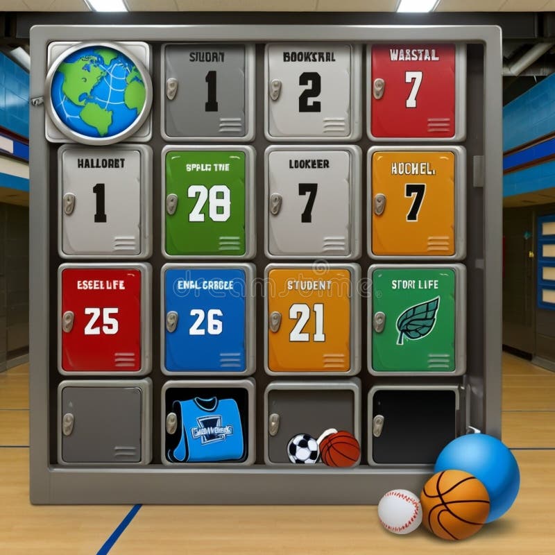 School Locker Cleaning Tips: Keep it Neat and Tidy Stock Illustration ...