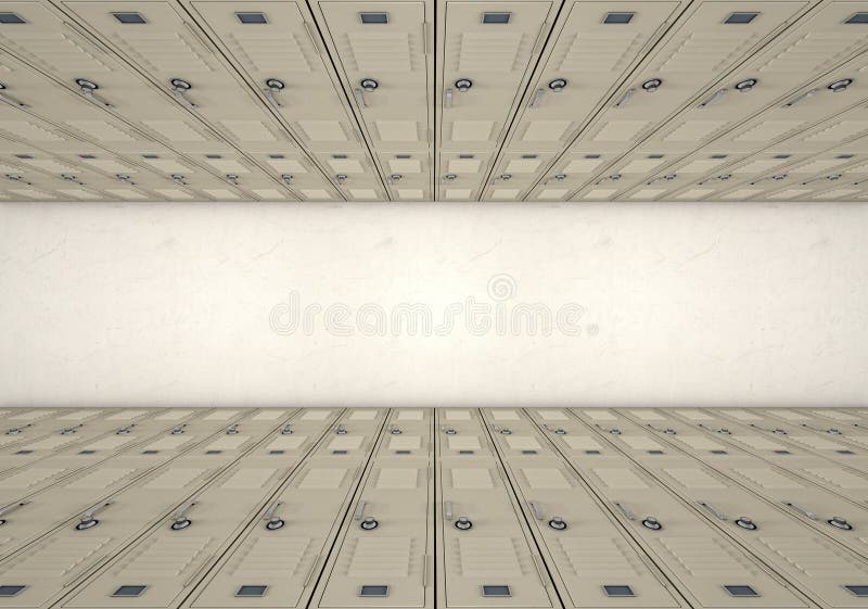 School Locker Corridor stock image. Image of hall, metal - 60268723