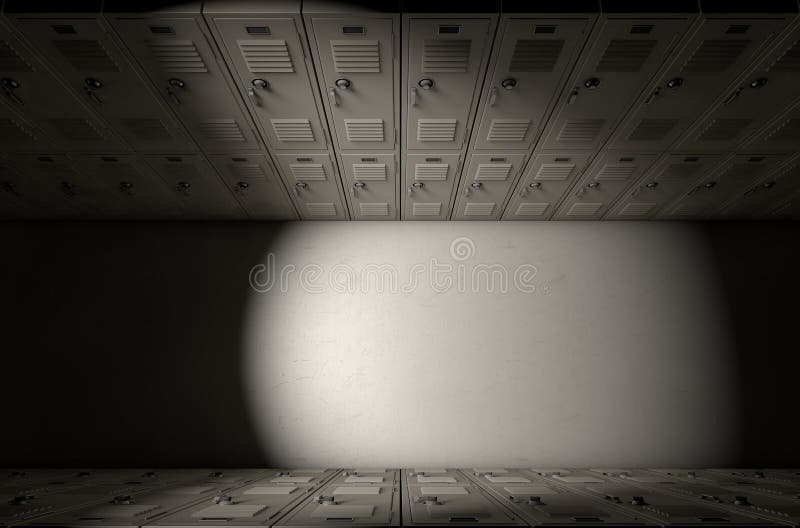 School Locker Corridor stock image. Image of security - 60268447