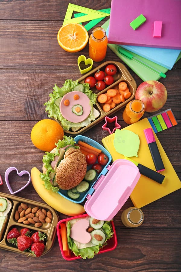 School lunch in boxes stock photo. Image of healthy - 102608332