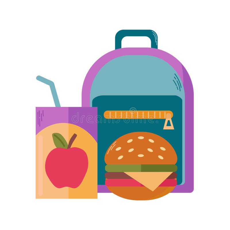 School Lunch Icon Clipart Logotype Isolated Vector Illustration Stock ...