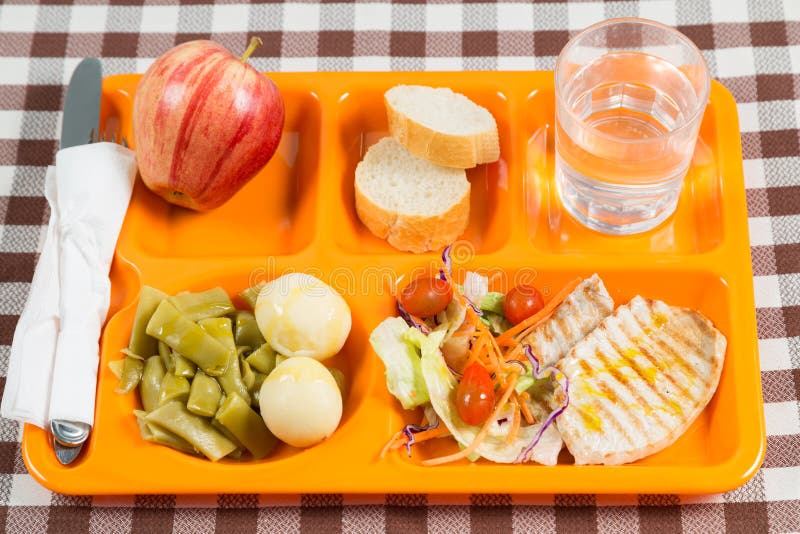 School lunch tray stock image. Image of loin, cloth, communities - 53304957