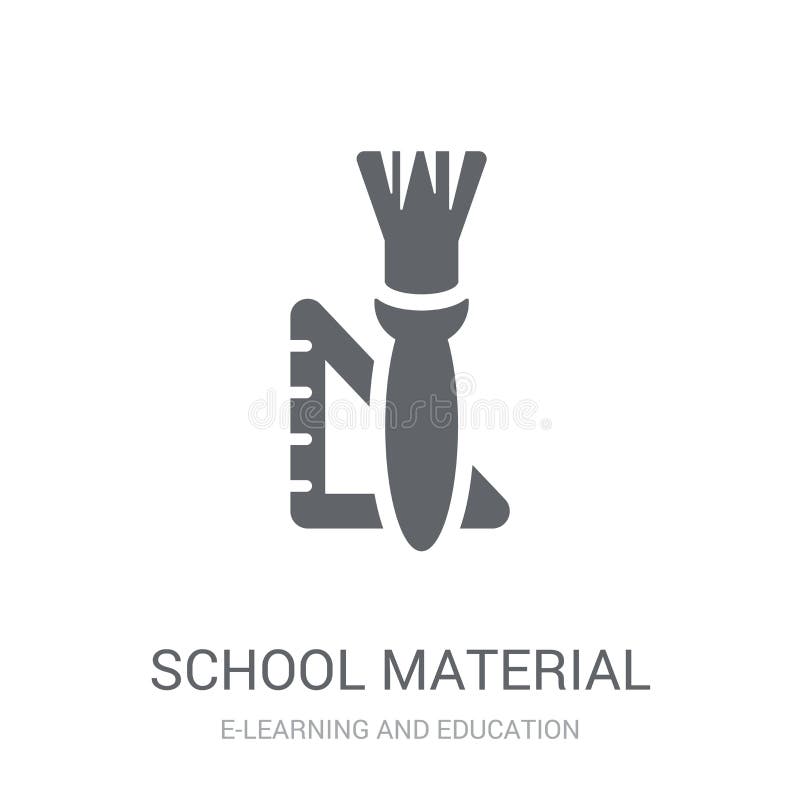 School Material Linear Icon. Modern Outline School Material Logo Stock ...