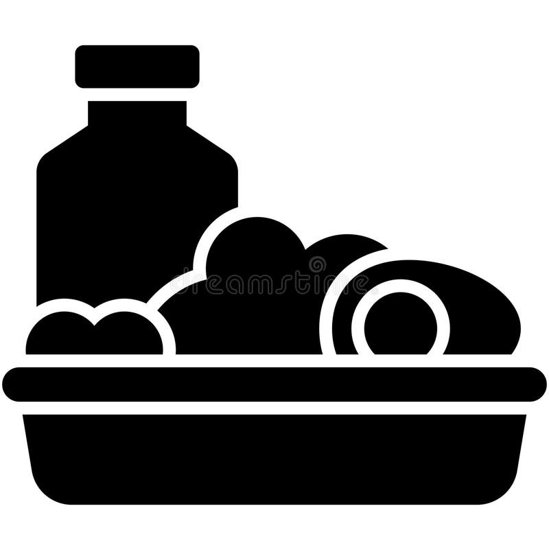 School Meal Icon, High School Related Vector Illustration Stock Vector ...