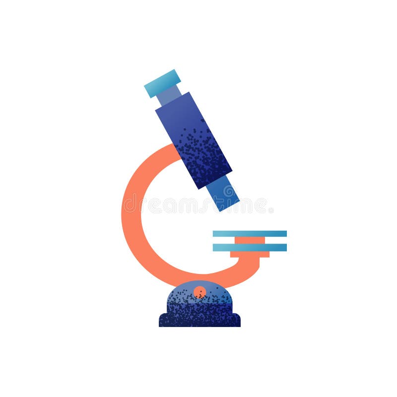 School Microscope Cartoon Icon Isolated Vector Illustration Stock ...