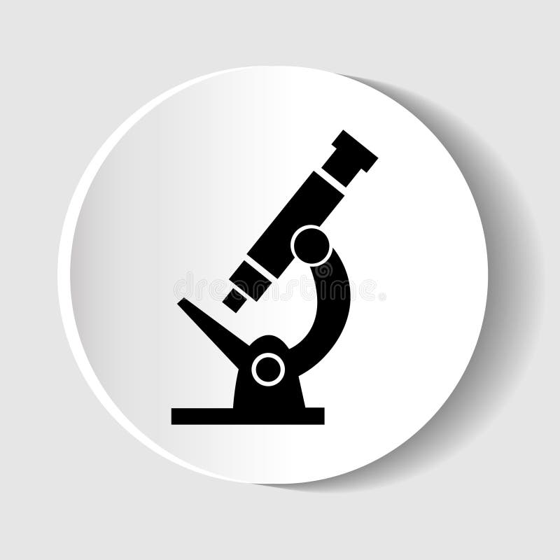 School Microscope Icon Outline Vector. Examination Check Stock Vector ...